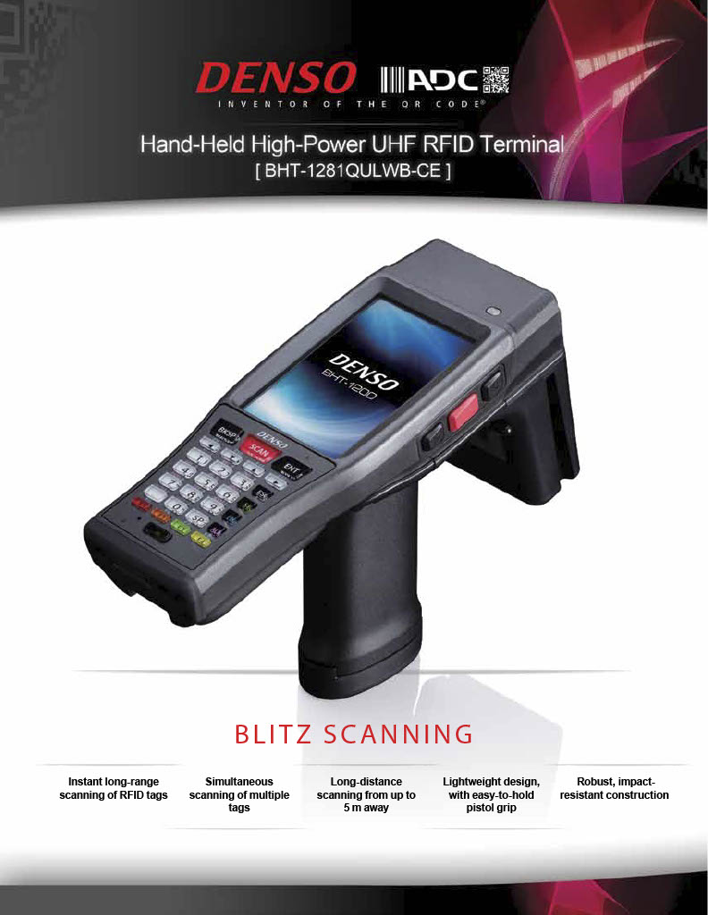 BHT-1281 Product Brochure - RFID Scanner- DENSO ADC