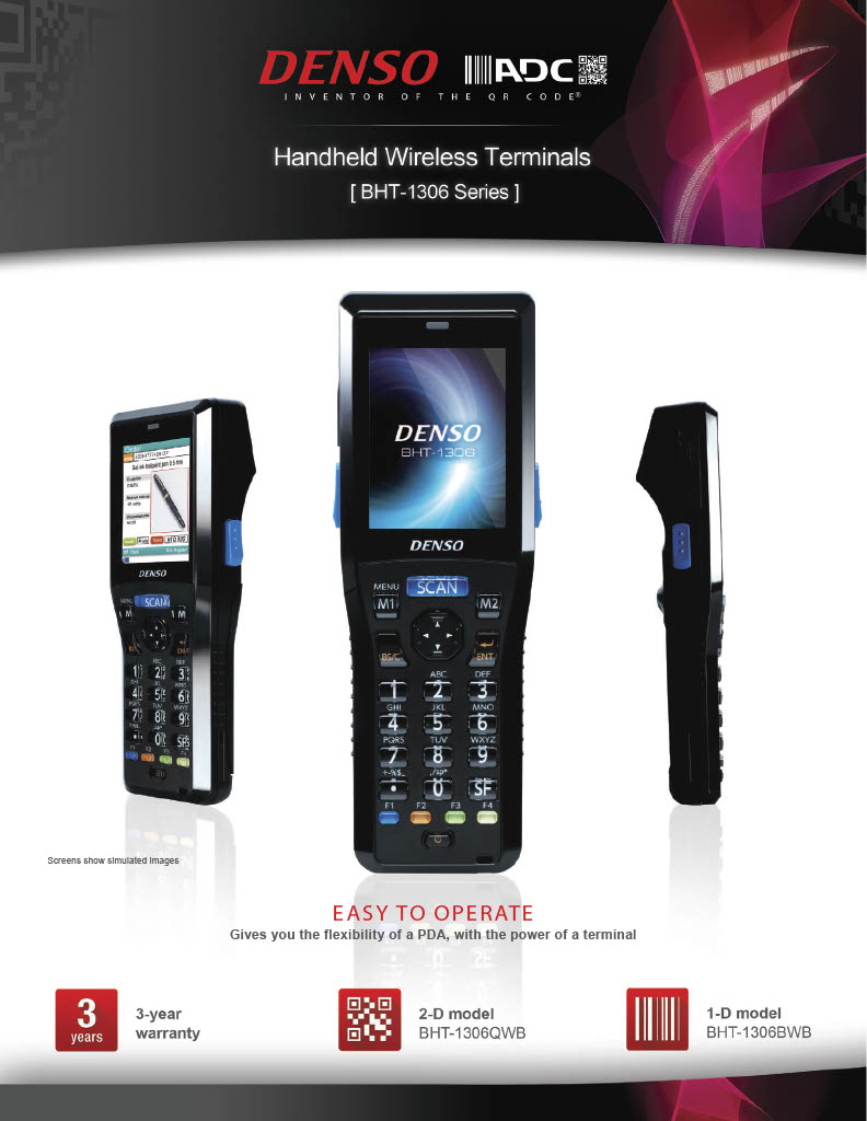 BHT-1300 Product Brochure - Hand-Held Terminals - DENSO ADC