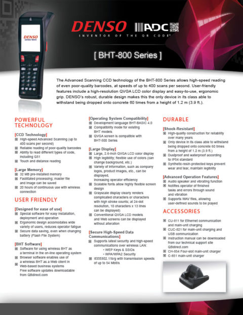 BHT-800 Archives - DENSO ADC